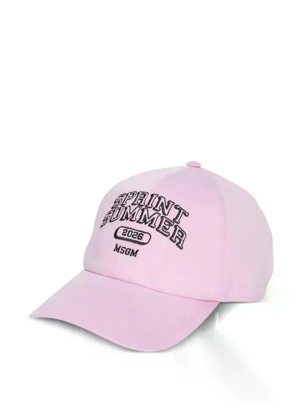 MSGM Logo-detail Baseball Cap - Pink