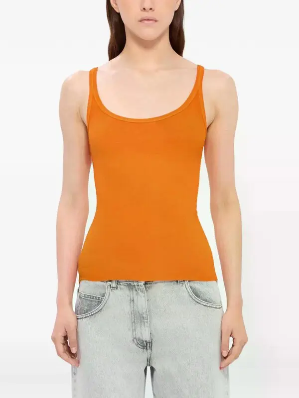 MSGM Ribbed Tank Top - Orange