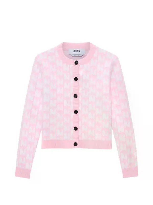 MSGM Button Pattern Cardigan