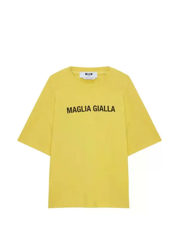 MSGM Letter-print T-shirt