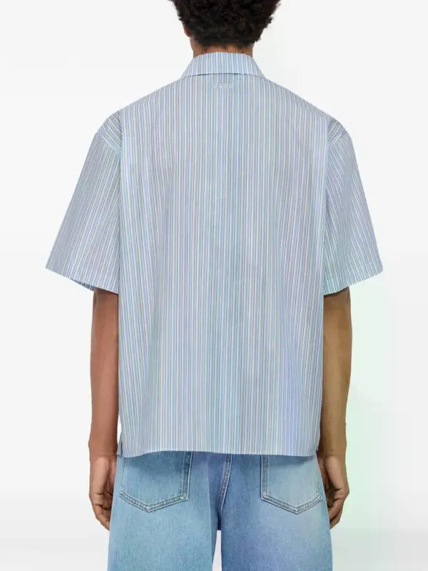 MSGM Striped Graphic Shirt