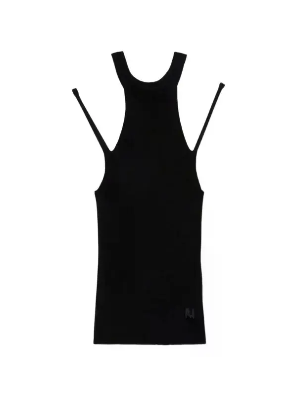 MSGM Cut-out Ribbed Tank Top