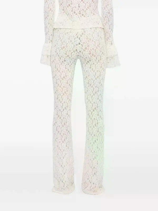 MSGM Lace Flared Trousers