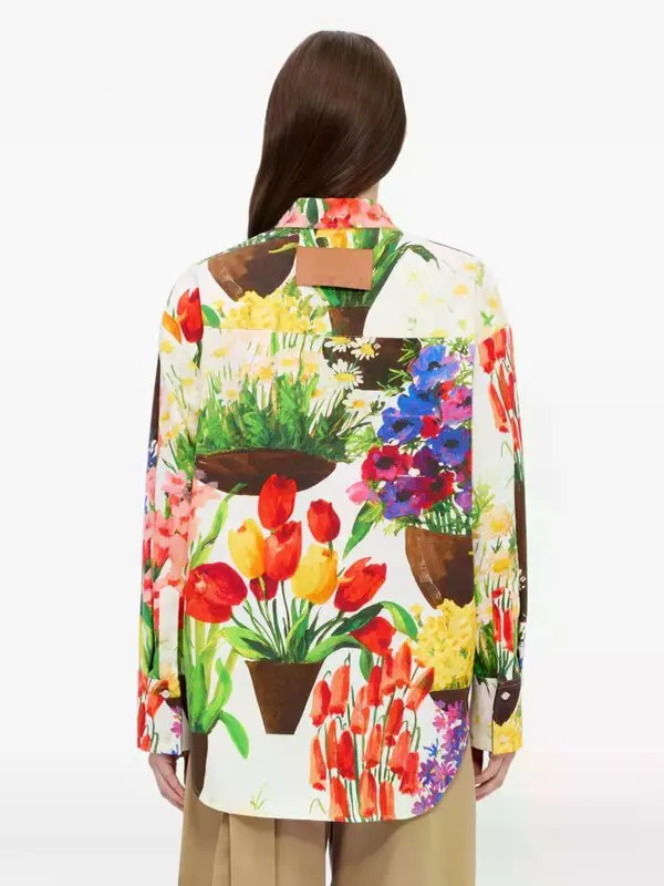 MSGM Floral Print Shirt