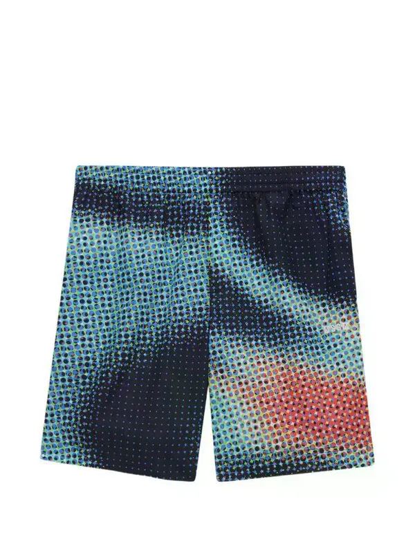 MSGM Printed Shorts - Blue