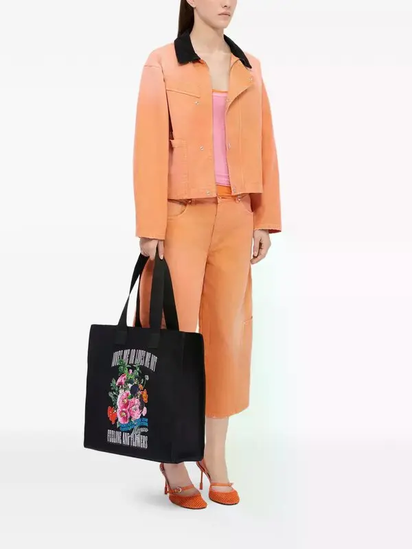 MSGM Floral-print Tote Bag