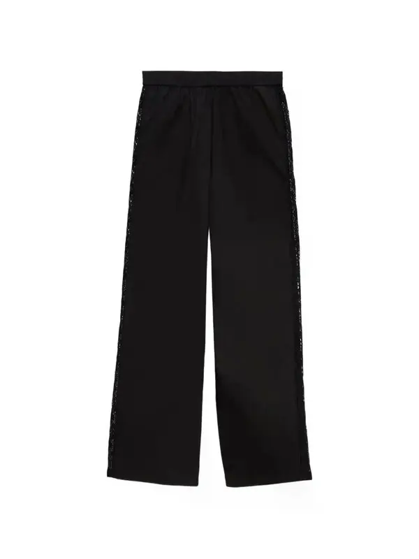 MSGM Lace Panel Trousers - Black