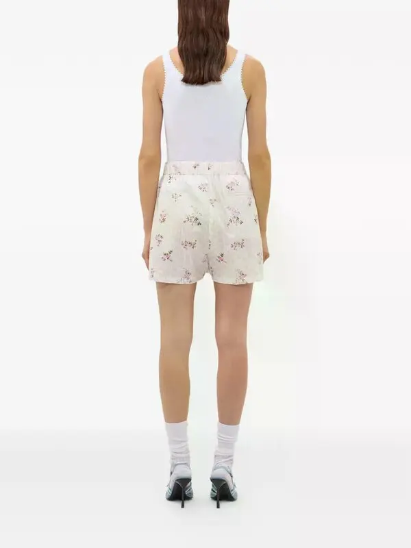 MSGM Floral-print Shorts