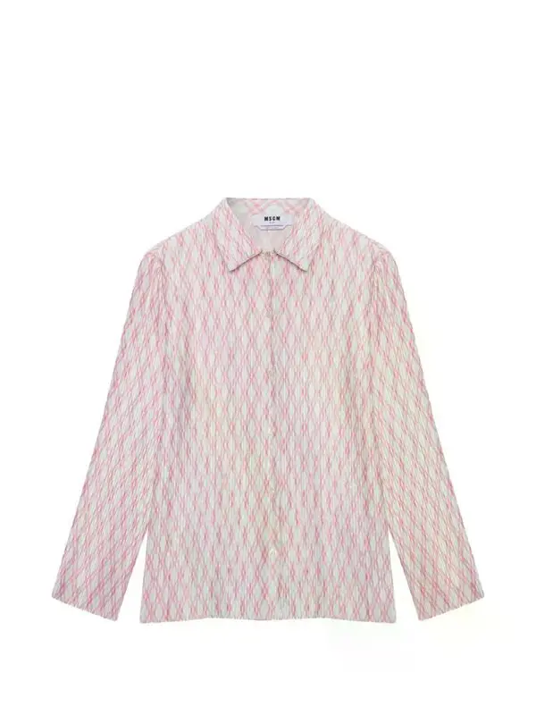 MSGM Patterned Pleated Shirt