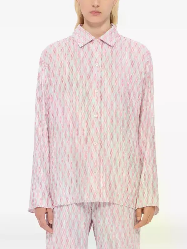 MSGM Patterned Pleated Shirt