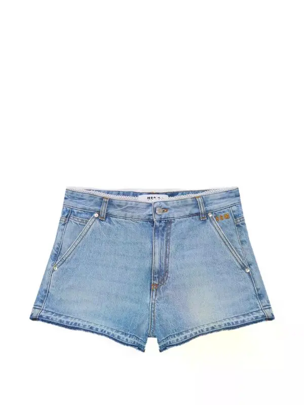 MSGM Frayed Hem Shorts