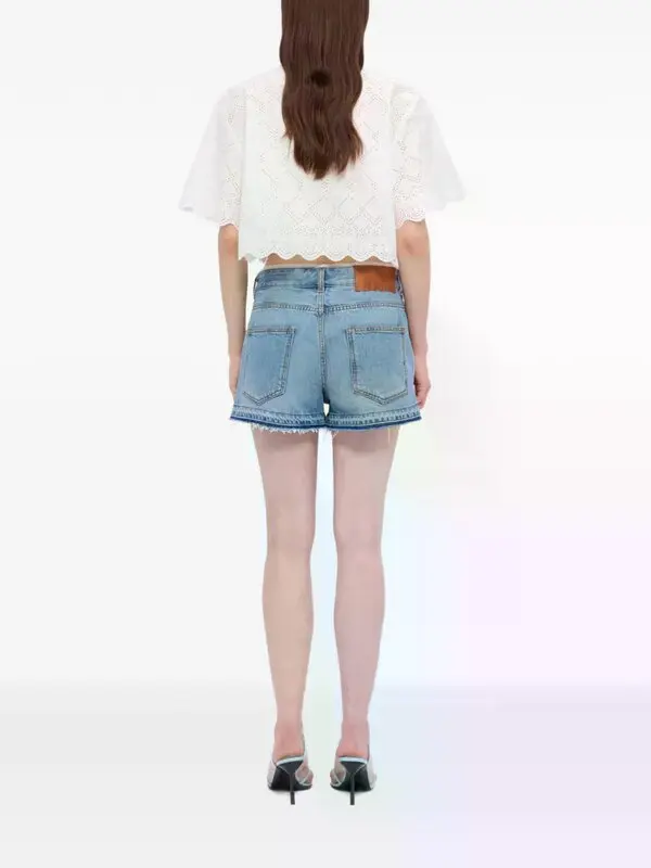 MSGM Frayed Hem Shorts