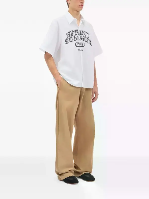 MSGM Elasticated-waist Trousers