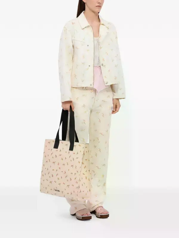 MSGM Floral-pattern Tote Bag