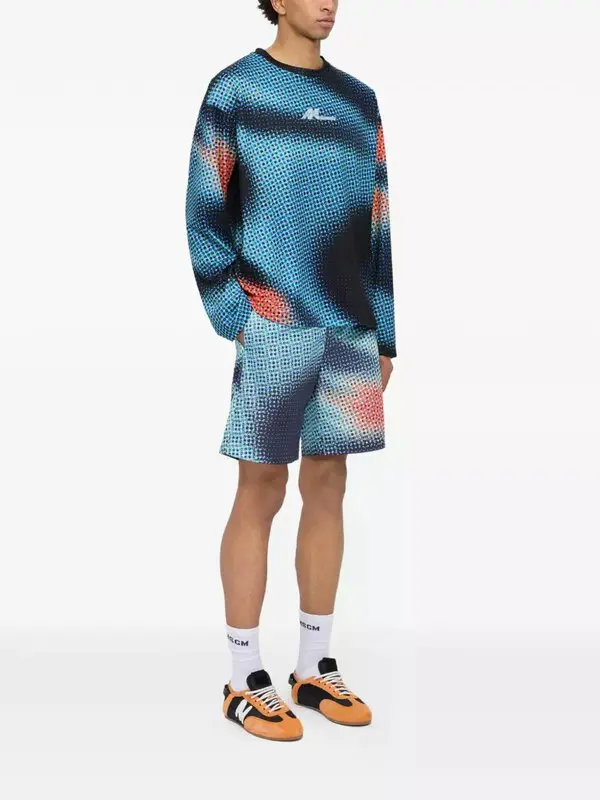 MSGM Dot-print Long-sleeve T-shirt