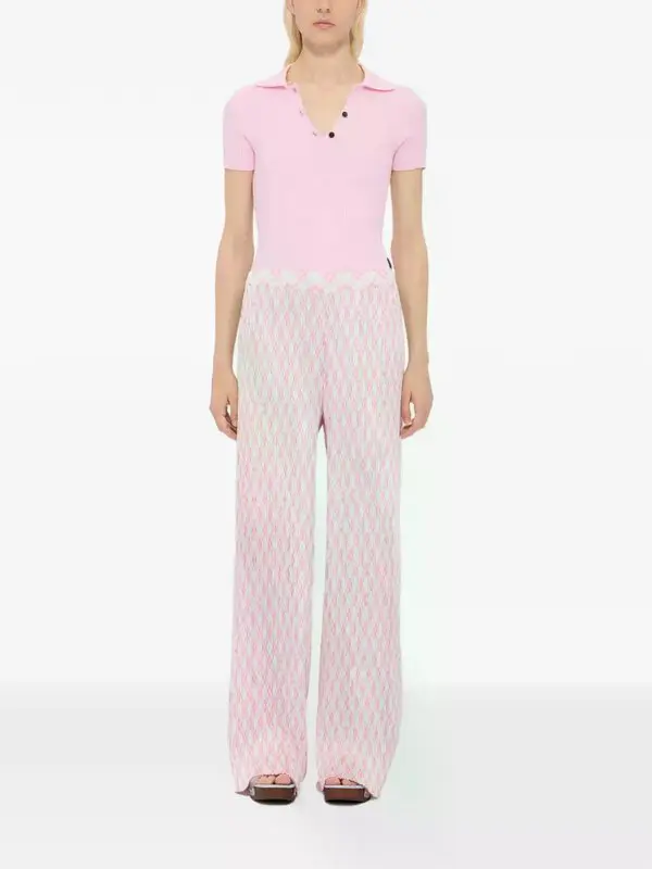 MSGM Pleated Checked Trousers