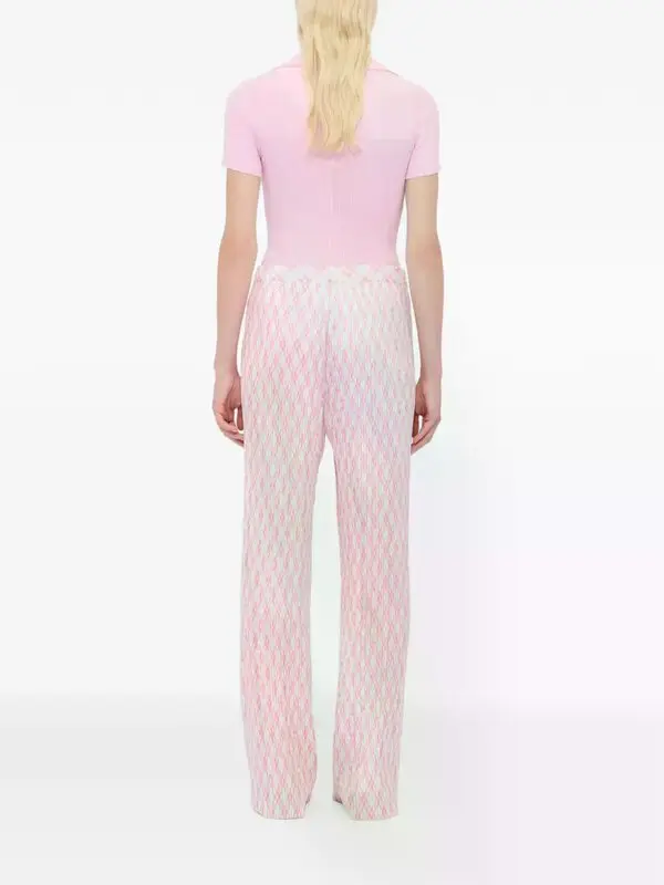 MSGM Pleated Checked Trousers