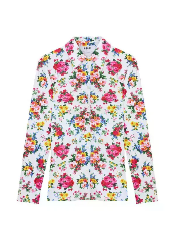 MSGM Floral-pattern Shirt