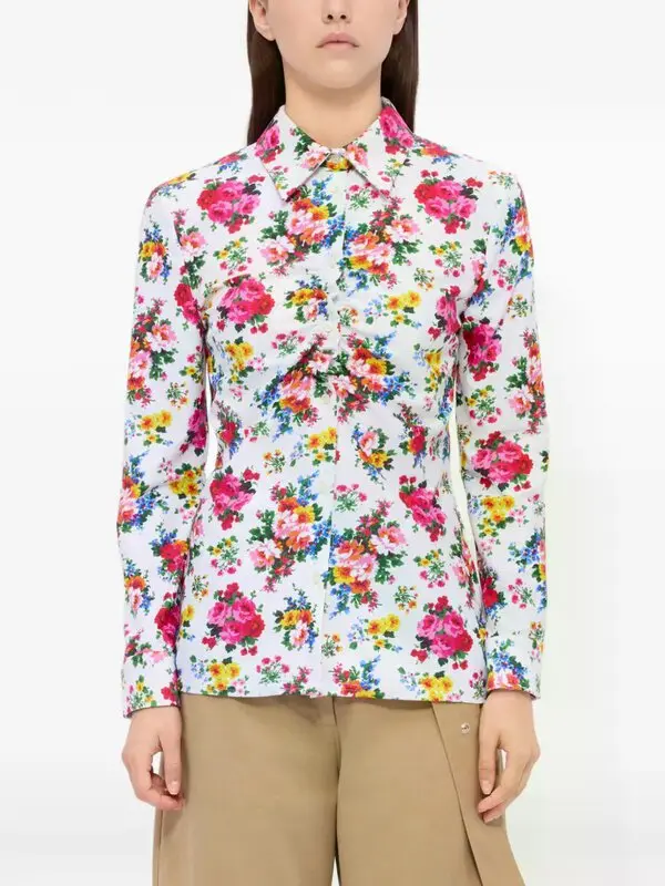 MSGM Floral-pattern Shirt