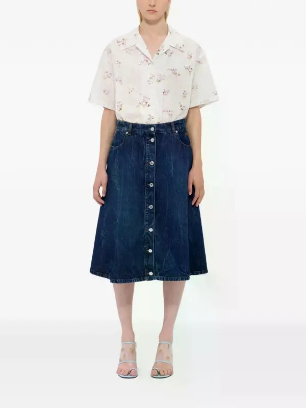 MSGM A-line Midi Skirt