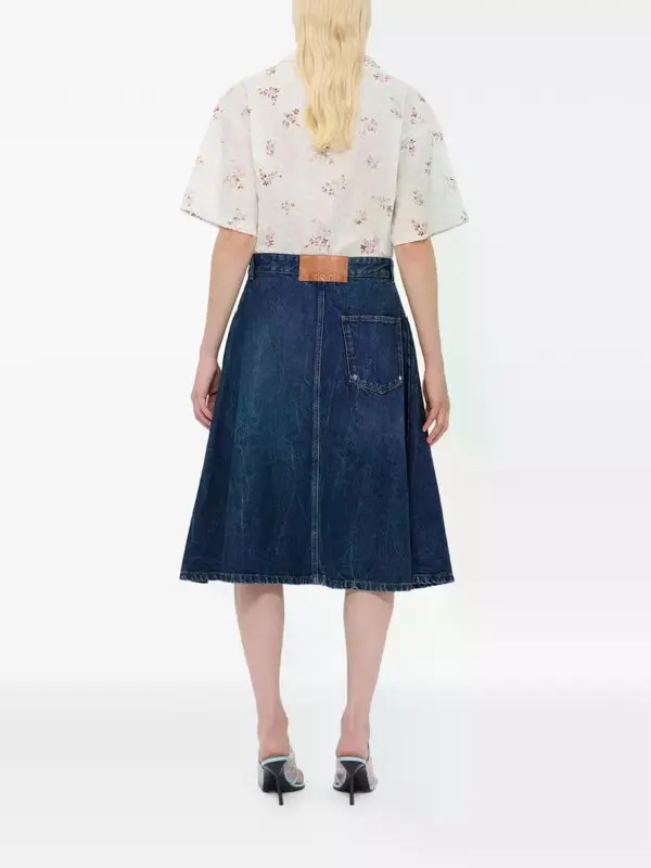 MSGM A-line Midi Skirt