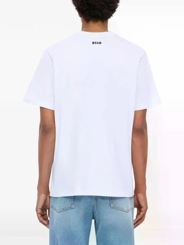 MSGM Graphic-print Crew-neck T-shirt