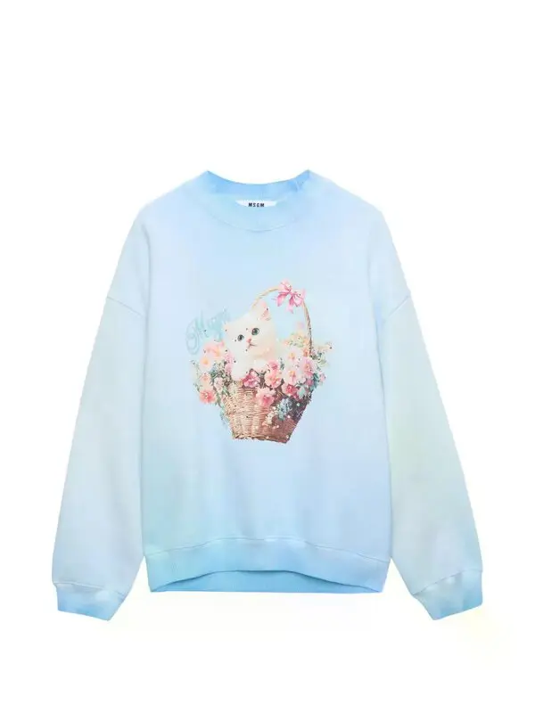 MSGM Cat-print Sweatshirt