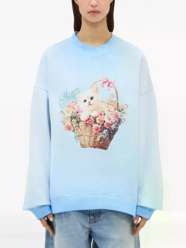 MSGM Cat-print Sweatshirt