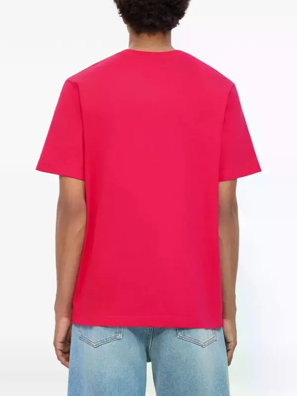 MSGM Embroidered-logo T-shirt