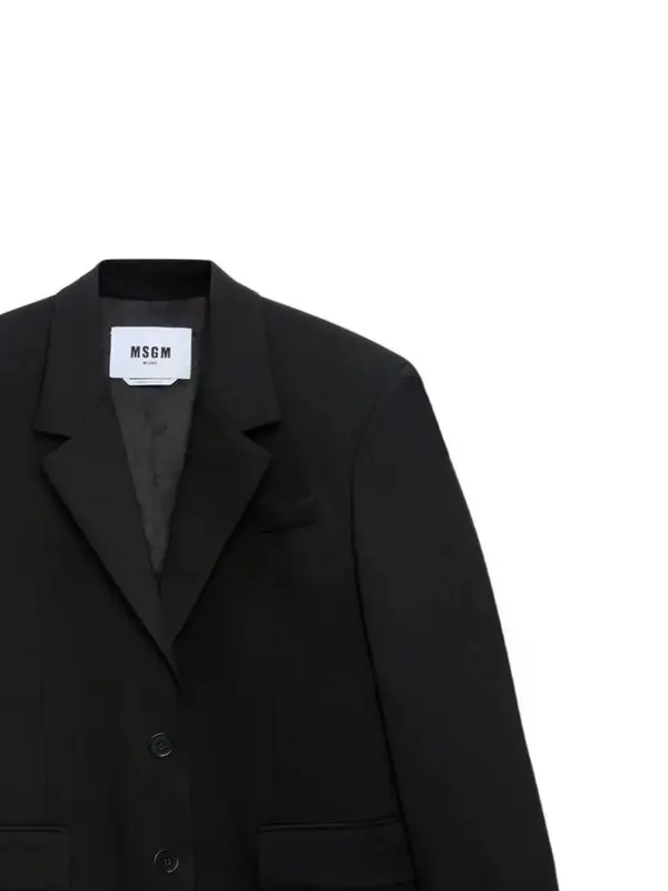 MSGM Buttoned Blazer With Embellished Details