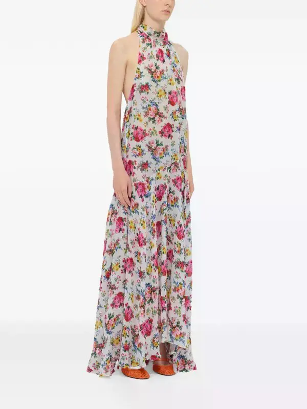 MSGM Floral-pattern Maxi Dress