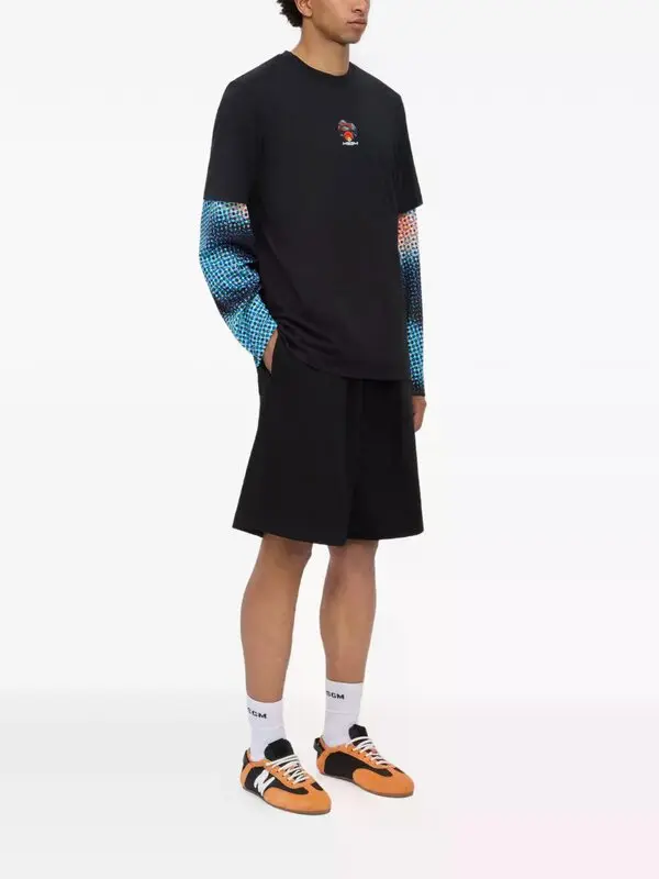 MSGM Drawstring Logo-detail Shorts