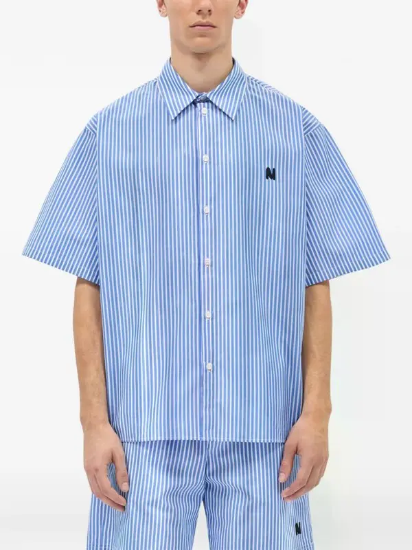 MSGM Striped Short-sleeve Shirt