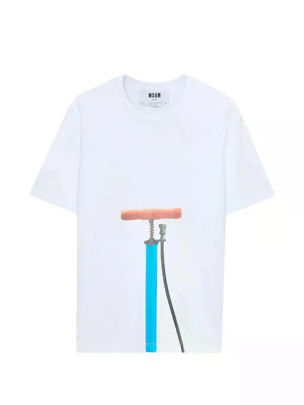 MSGM Graphic-print T-shirt - White