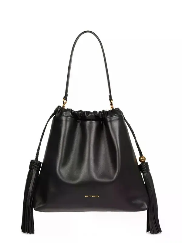 Etro Medium Kalispera Bag With Tassels - Black