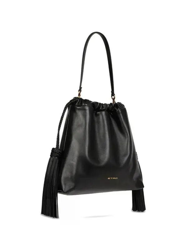 Etro Medium Kalispera Bag With Tassels - Black