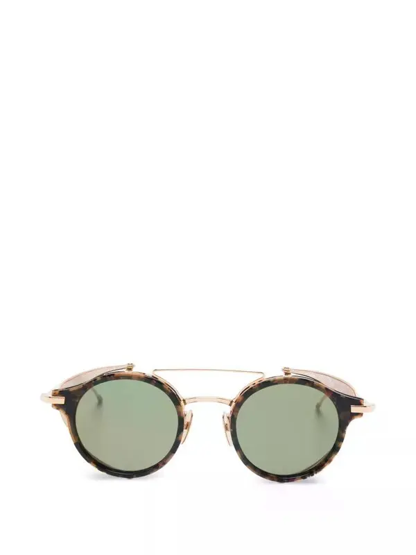 Thom Browne Round-frame Sunglasses - Brown