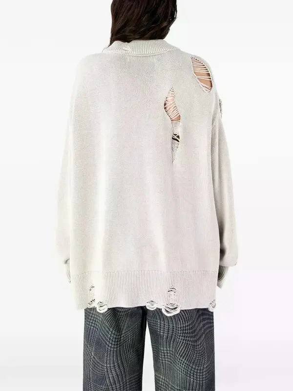 Camper Distressed Crewneck Sweater