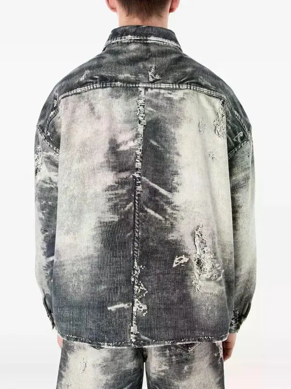 Camper Distressed Denim Shirt - Grey