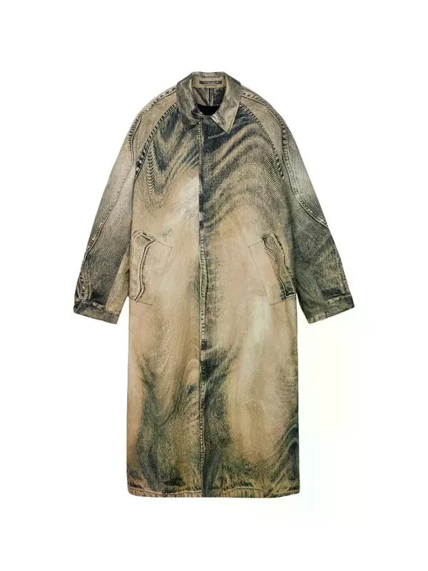 Camper Printed Overcoat - Neutrals