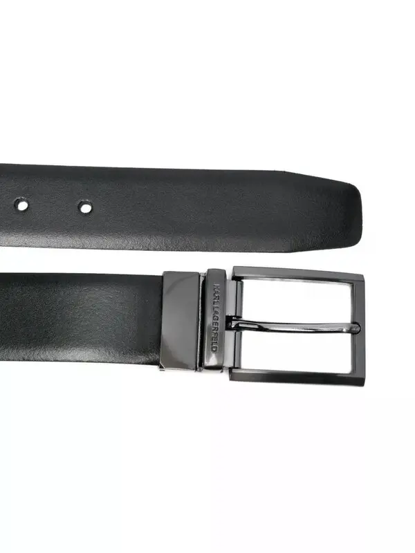 Karl Lagerfeld Leather Reversible Belt