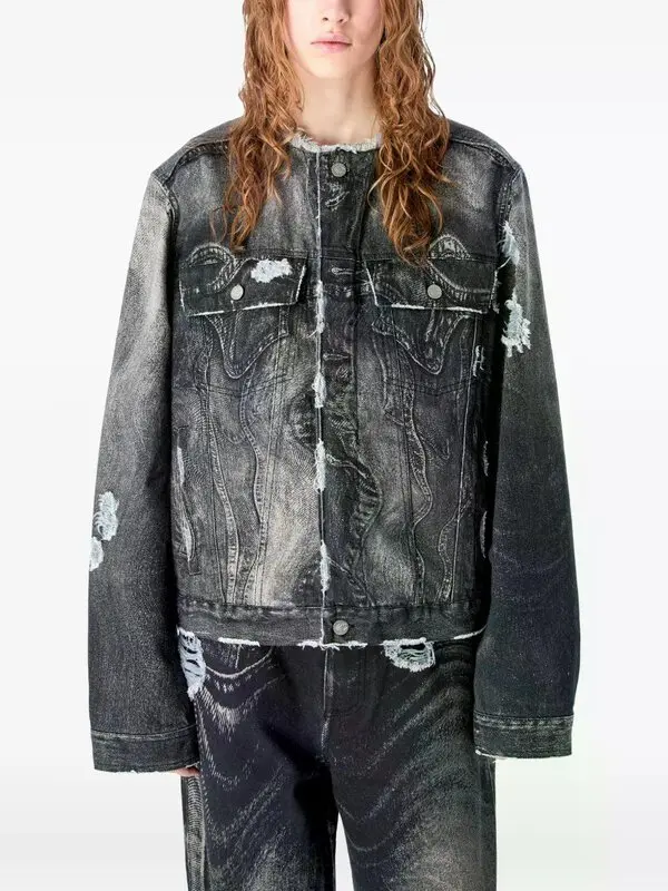 Camper Denim Trucker Jacket - Black
