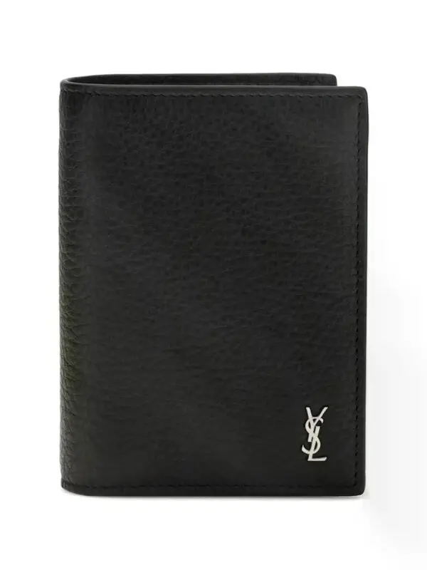 Saint Laurent Logo-plaque Leather Wallet