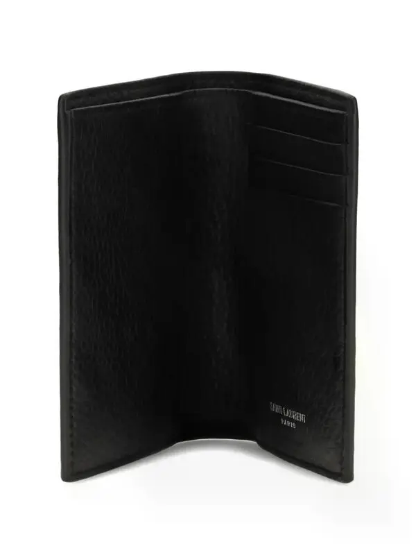 Saint Laurent Logo-plaque Leather Wallet