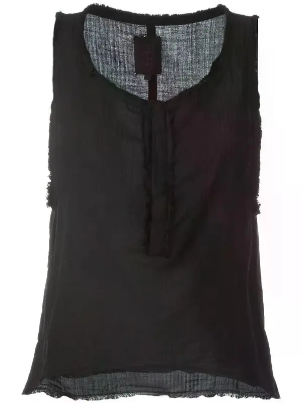 THOM KROM Frayed Edge Tank Top