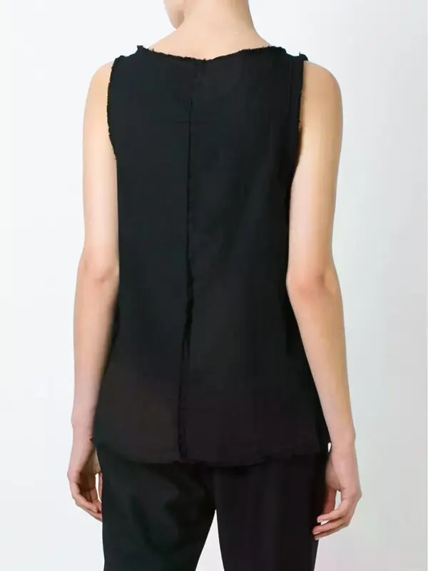 THOM KROM Frayed Edge Tank Top