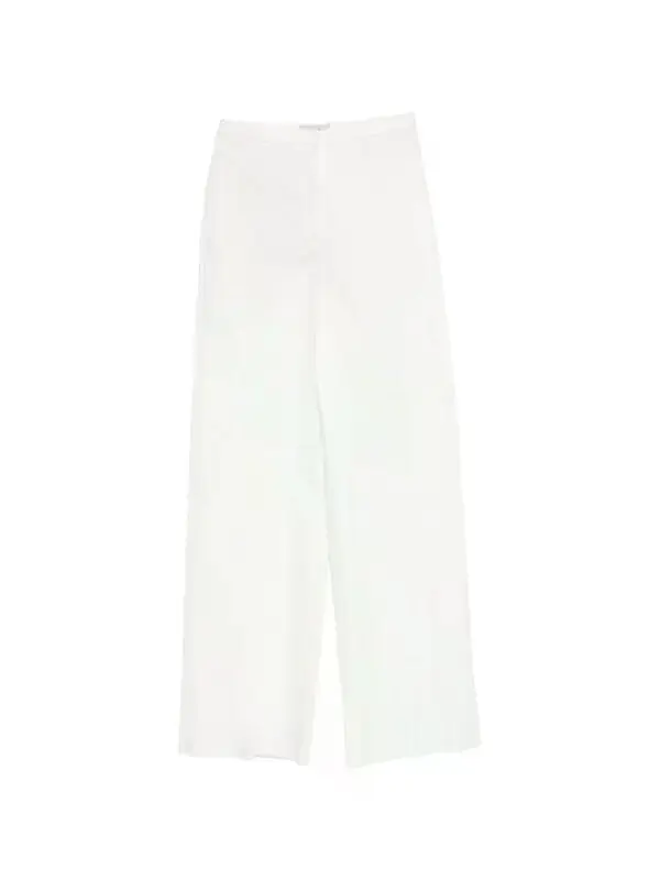 Agnona Concealed-fastening Wide Leg Trousers