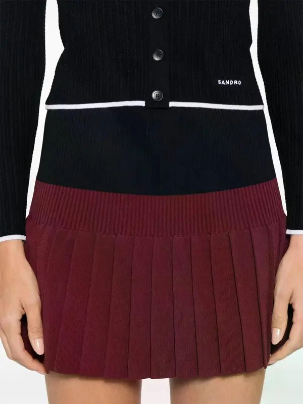 Sandro Plissé Skirt