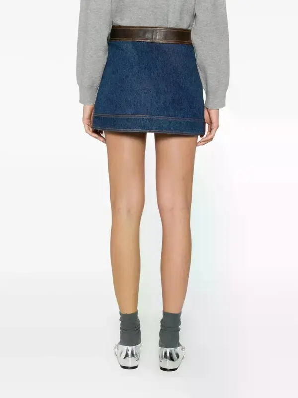 Sandro Denim Mini Skirt - Blue