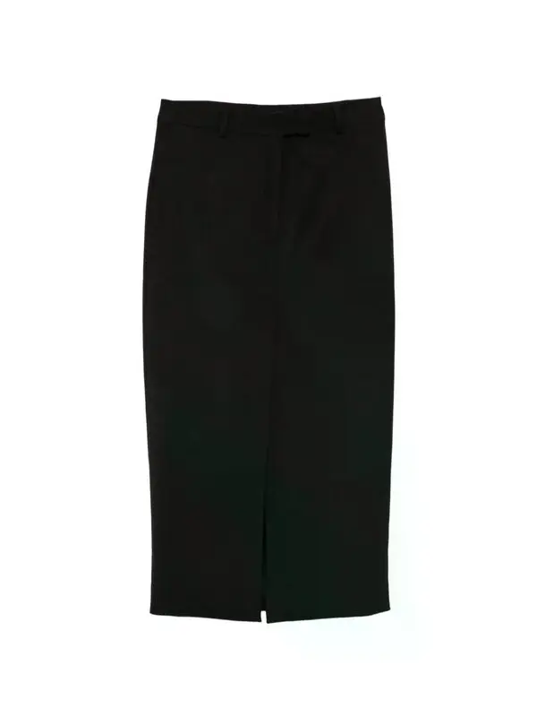 PNK Front-split Skirt - Black